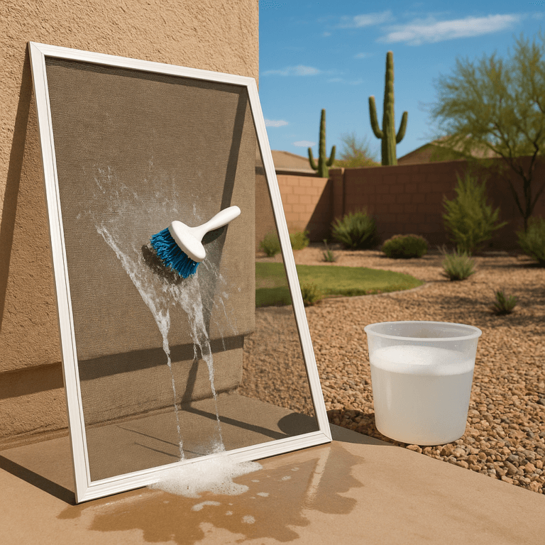 How to Clean Window Screens Without Damaging Them - Arizona Screen Company